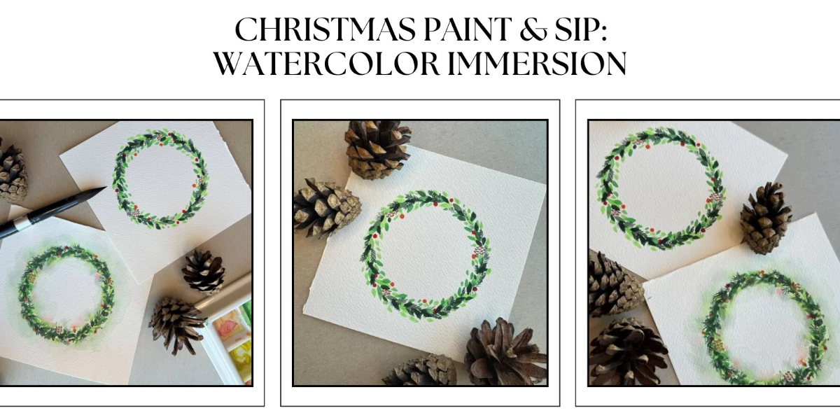 Paint & Sip: Wreath in Watercolor - Stable Tenth Avenue Café - Calgary ...
