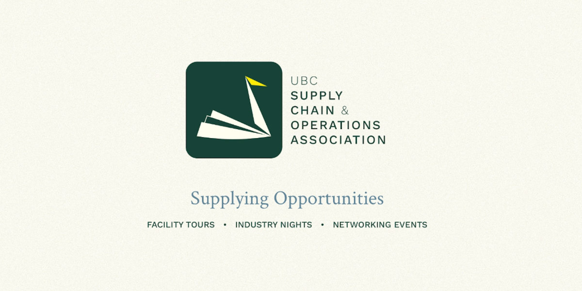 UBC Supply Chain and Operations Club | Showpass